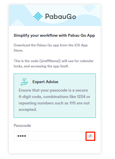 How to Set Your Pabau Passcode