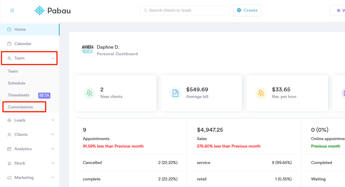 How to Set Up Custom Service Commissions