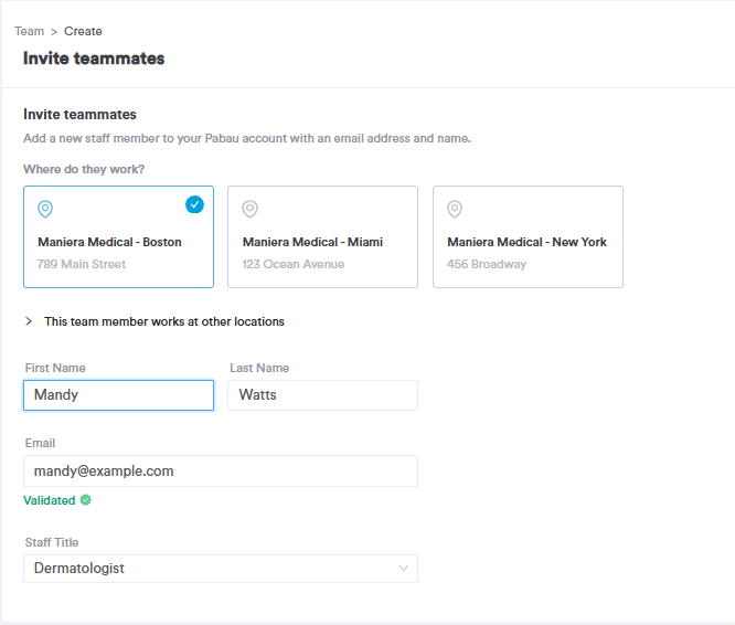 How to Create a Team Member